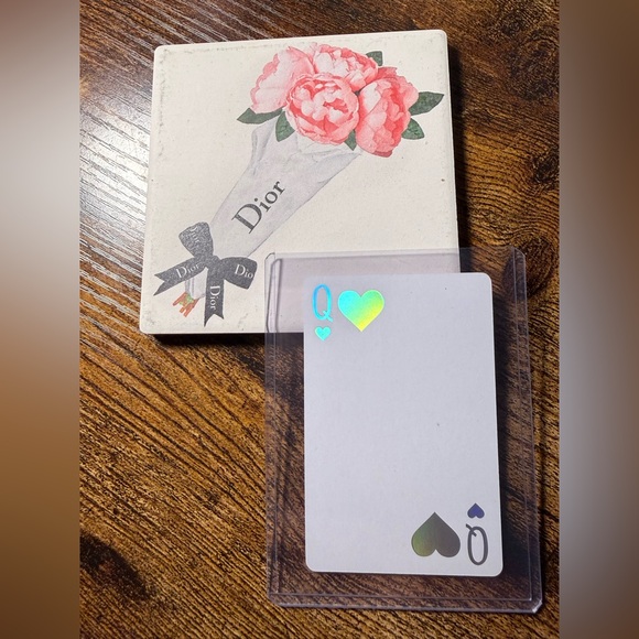 Dior | Other | Rare Dior Collectors Joy Playing Cardq Of Hearts | Poshmark